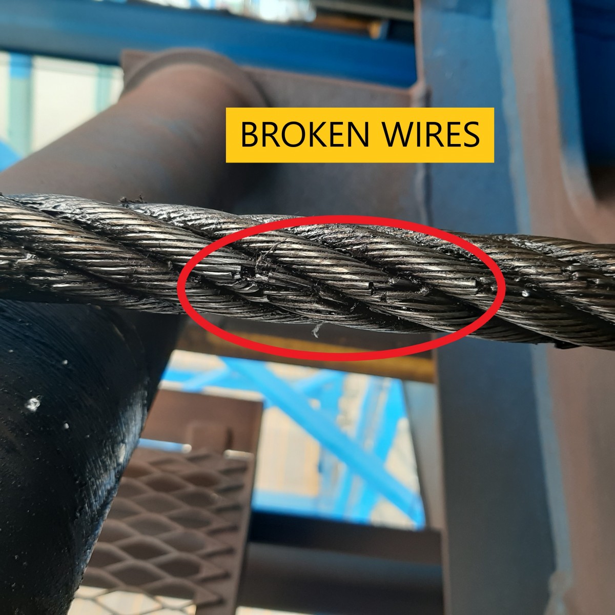 lifting and rigging - Crane wire rope findings and failures