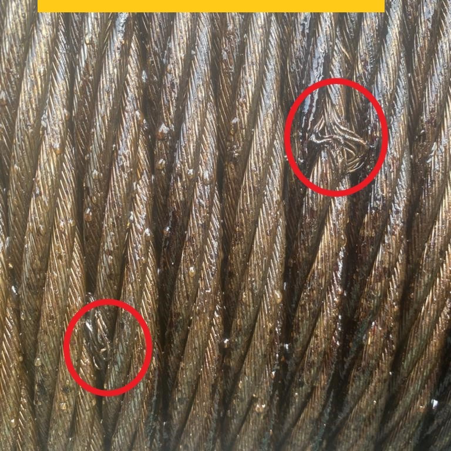 lifting and rigging - Crane wire rope findings and failures