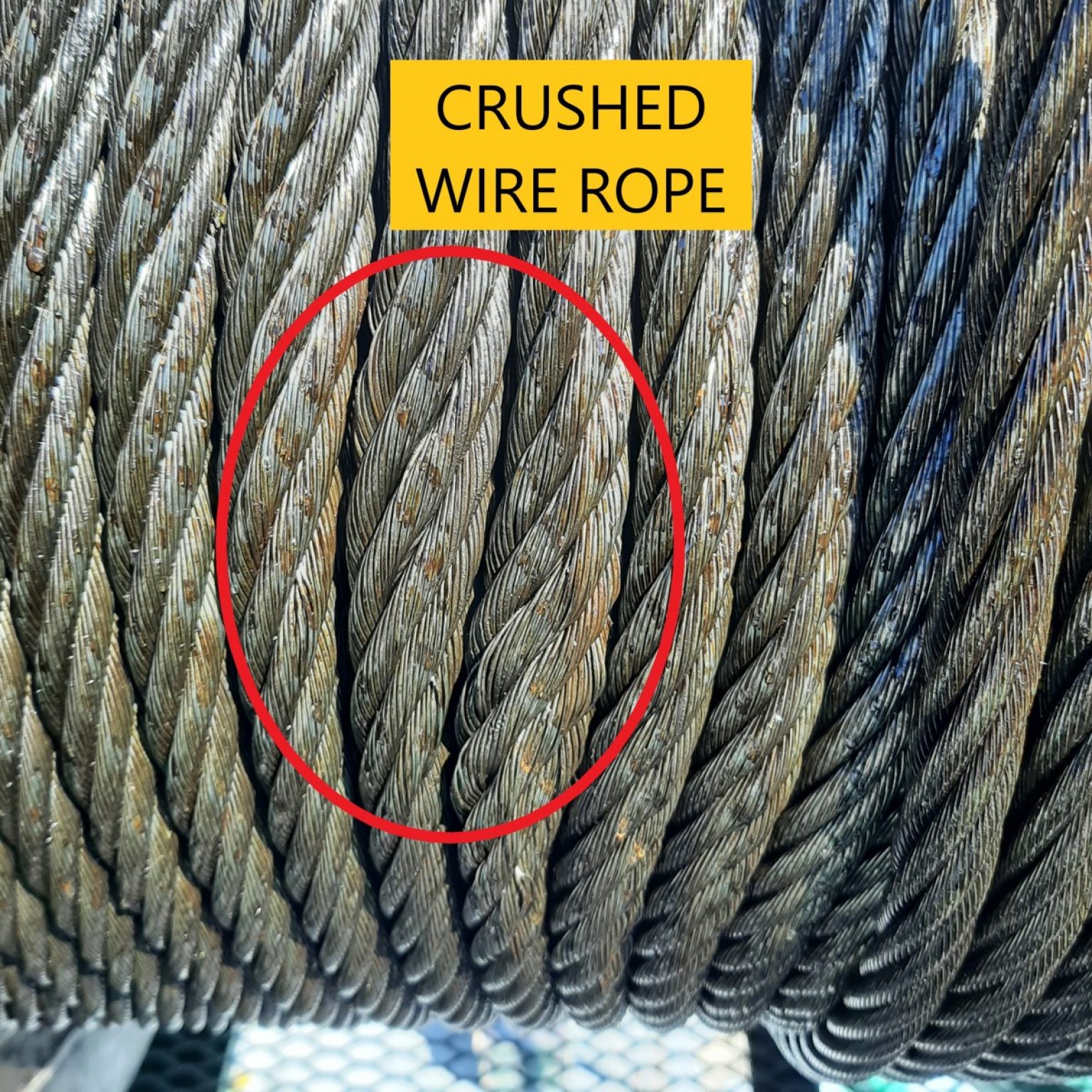 lifting and rigging - Crane wire rope findings and failures