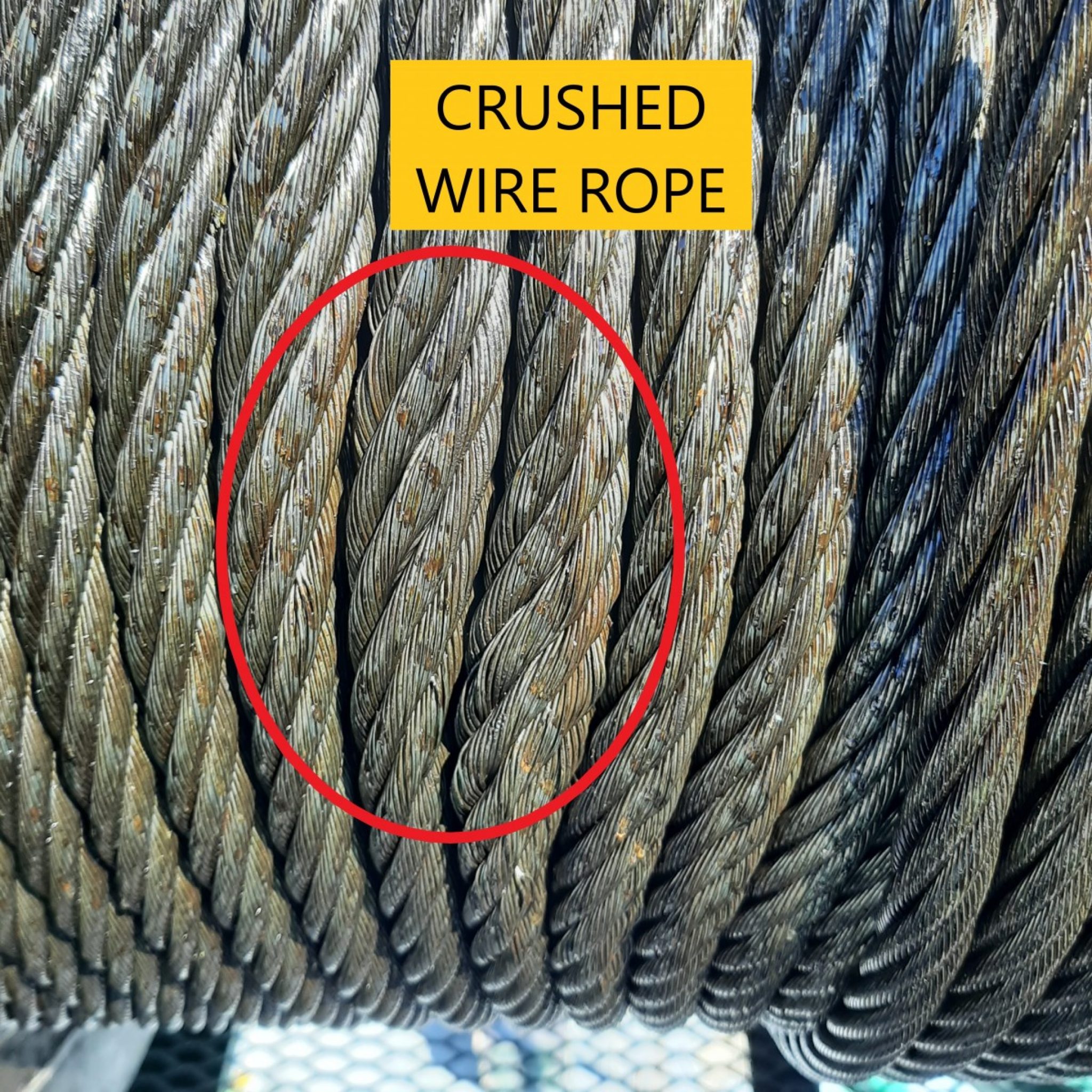 lifting and rigging - Crane wire rope findings and failures