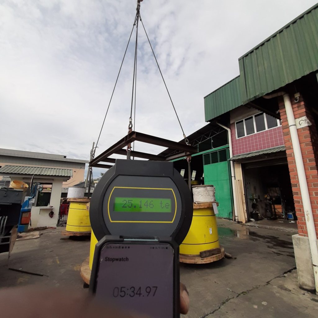 Load Test For Client's Lifting Frame up to 25MT - lifting and rigging