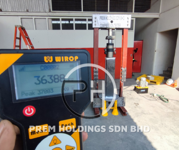 Compression load test services - lifting and rigging - Prem Holdings